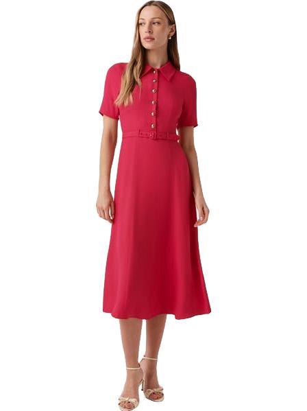 GHOST LONDON Ghost London Amanda Collared Midi Shirt Dress